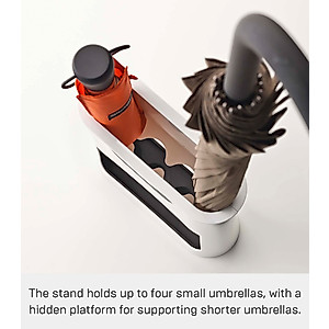 YAMAZAKI Compact Home Oval Holder Walking Canes | Plastic | Umbrella Stand, One Size, White