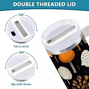 RPLIFE Fox Tumbler, Stainless Steel Cup, Coffee Cups with Lids Reusable
