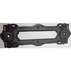 Mailbox Letter Slot Swinging Door Wall Mounted cast Iron neo Classical Antique Vintage Old Mail Postal