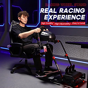 DIWANGUS Racing Steering Wheel Stand Racing Simulator Cockpit Tilt-Adjustable Sim Racing for Logitech G29 G920 G923 G25 G27 Thrustmaster T300Rs T300Gt T150Rs Supporting TX Xbox PS4 PS5 PC Accessories