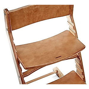 Fornel Heartwood Walnut Adjustable Wooden High Chair for Babies Toddlers and Kids Dining Highchair from 24 Months