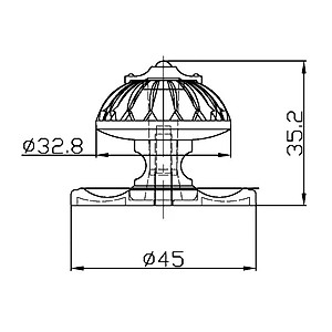 Richelieu Hardware BP16063244BB Montreuil Collection 1 5/16-inch (33 mm) Clear and Burnished Brass Eclectic Cabinet and Drawer Knob for Kitchen, Bathroom, and Furniture