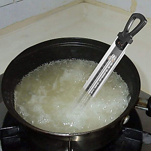 HENGHUAsm Candy Thermometer Fahrenheit Celsius Double Scale Display- Household Kitchen Hanging Candy Thermometer - for Cooking Food Candy, BBQ Grill, Liquids-Accurately Measures Temperature