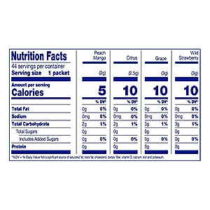 Crystal Light Energy Citrus, Grape, Peach Mango, & Wildy Strawberry Powdered Drink Mix Singles Variety Pack (44 ct. On-the-Go Individual Packets)