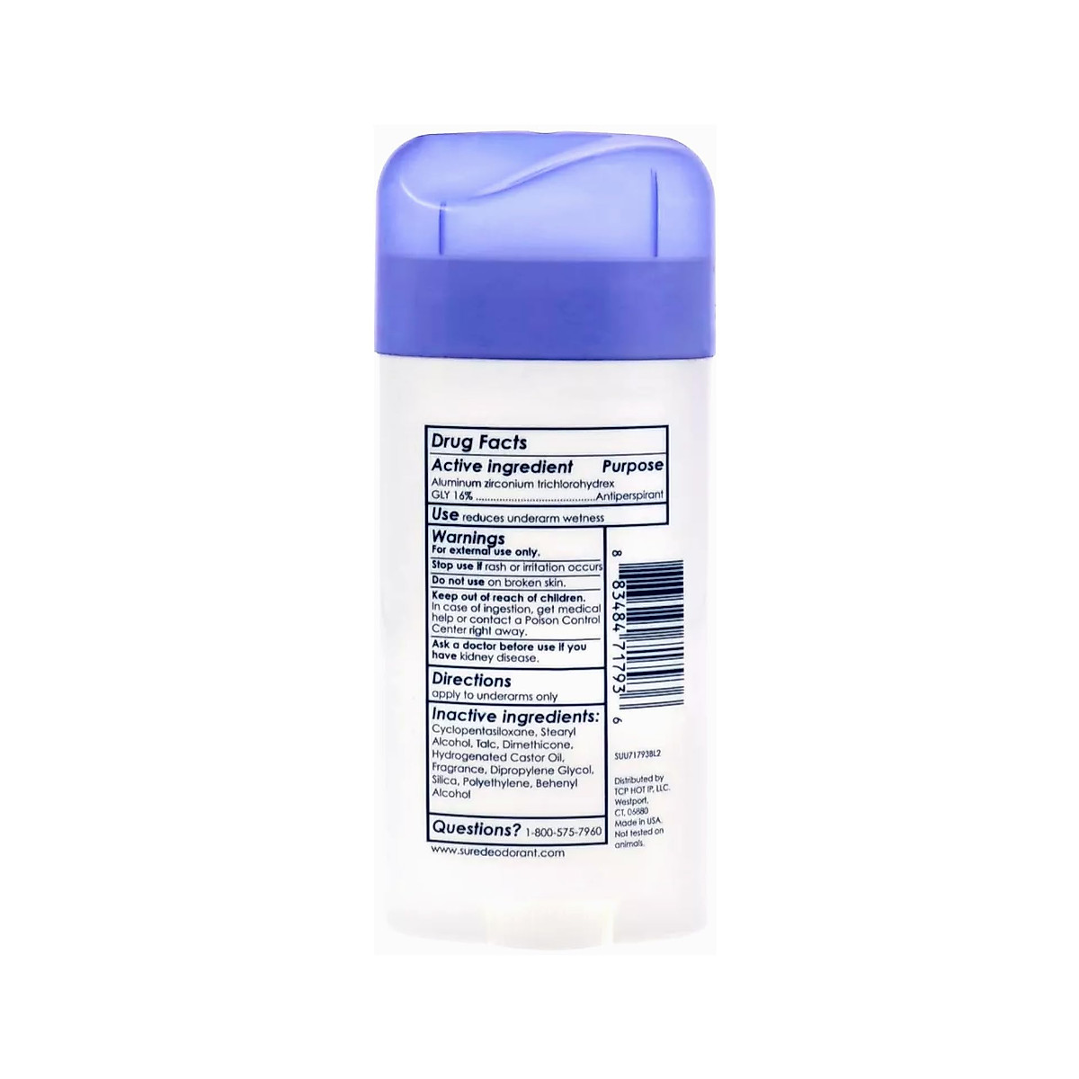 Sure Anti-Perspirant Deodorant Invisible Solid Regular Scent 2.60 oz