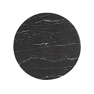 Modway Lippa Round Artificial Marble 28" Bar Table, Black Black