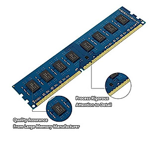 DUOMEIQI PC3 10600 DDR3 1333MHz Ram 8GB(2 X 4GB) PC3-10600U DIMM Memory DDR3-1333 Ram 8GB 1333mhz UDIMM 2RX8 CL9 1.5V 240 Pin Non-ECC Unbuffered for Desktop Computer Memory Module Upgrades