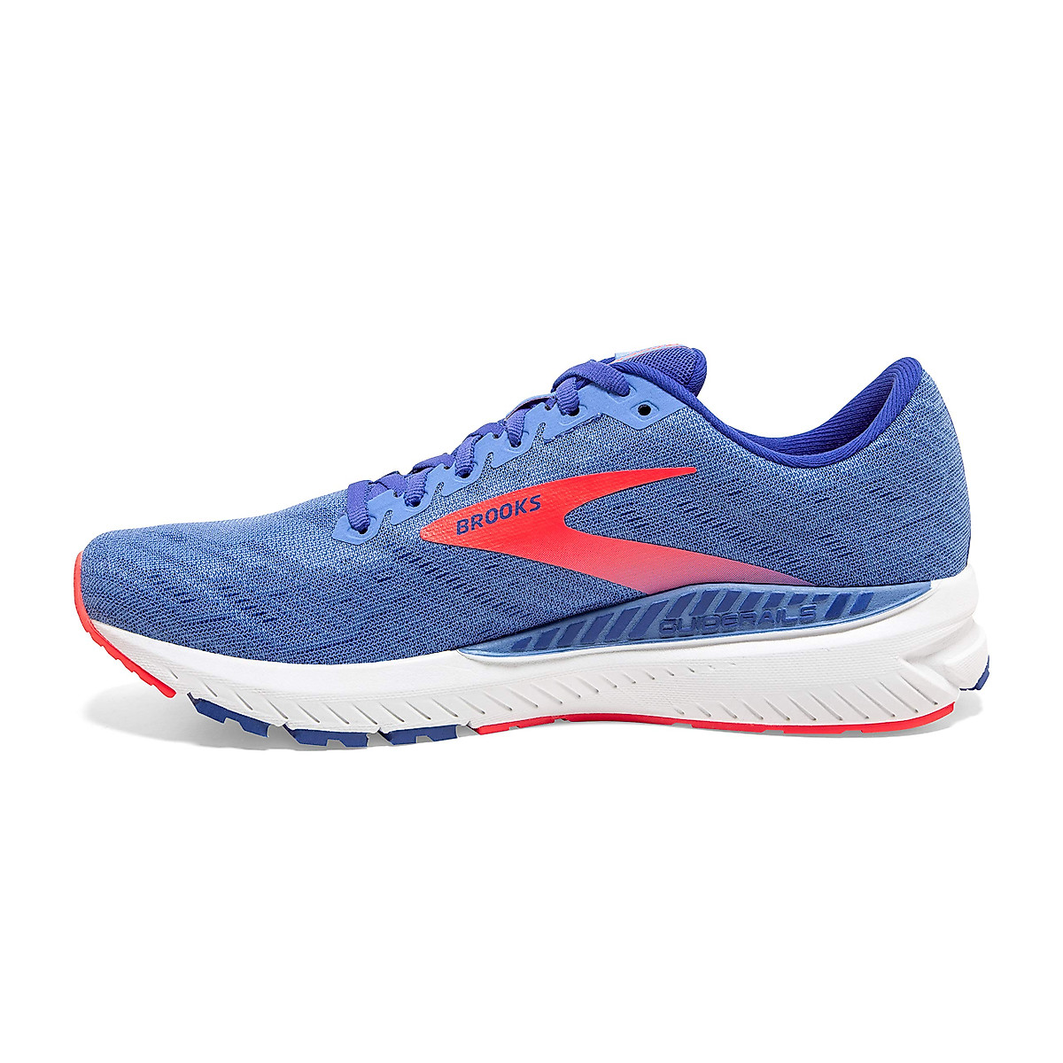 Brooks Womens Ravenna 11 Running Shoe - Cornflower/Blue/Coral - D - 7.5