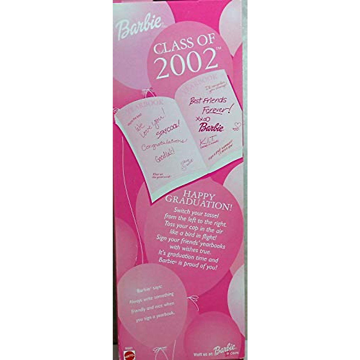 Barbie Class of 2002 Special Edition Doll w Black Grad Gown (2001)