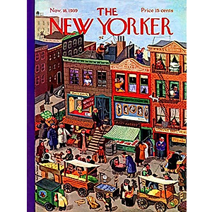 New York Puzzle Company - New Yorker Main Street - 1000 Piece Jigsaw Puzzle