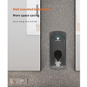 Manual Foam Soap Dispenser, 35oz (1000mL) Commercial Refillable Foaming Soap Dispenser-Dark Grey, CHUANGDIAN