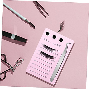 FRCOLOR 5pcs Magnetic Eyelash Board False Eyelashes Fake Eyelashes Tools Makeup Supplies Eyelash Display Pallet Eyelash Grafting Supplies Eyelash Supplies Eyelash Curler Acrylic With Scale
