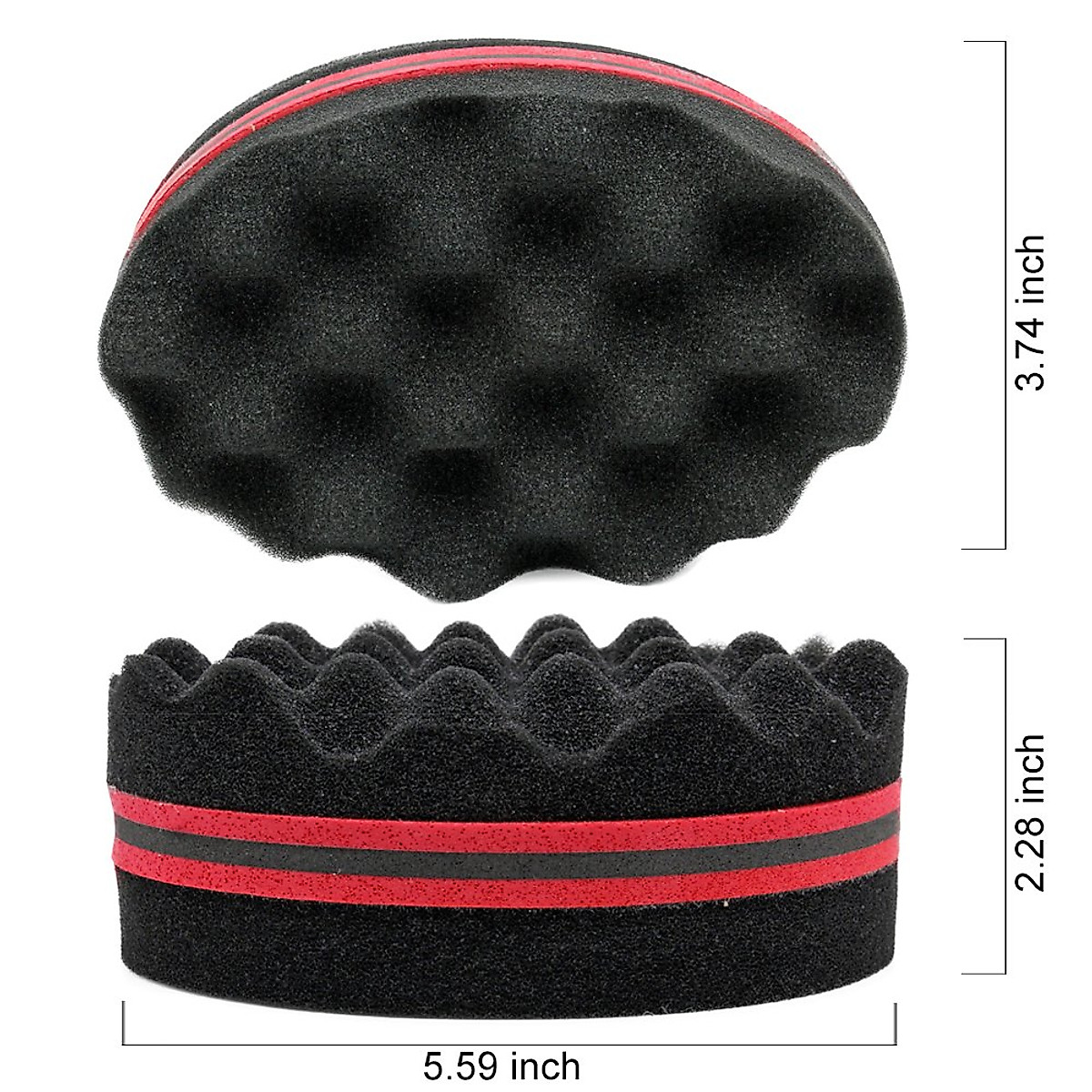 4 Pcs Varied Small Hair Twist Sponge Brush For Dreads Locking Twist Afro Curl Coil Wave Hair Care Tool (Blend)