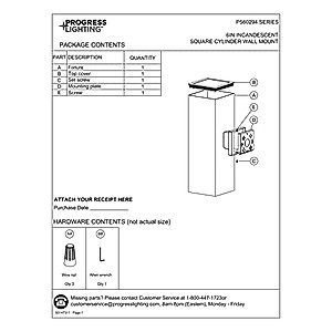 Outdoor 6 in. Square Cast Aluminum Modern Cylinder with Up and Down Light Wall Lantern Antique Bronze