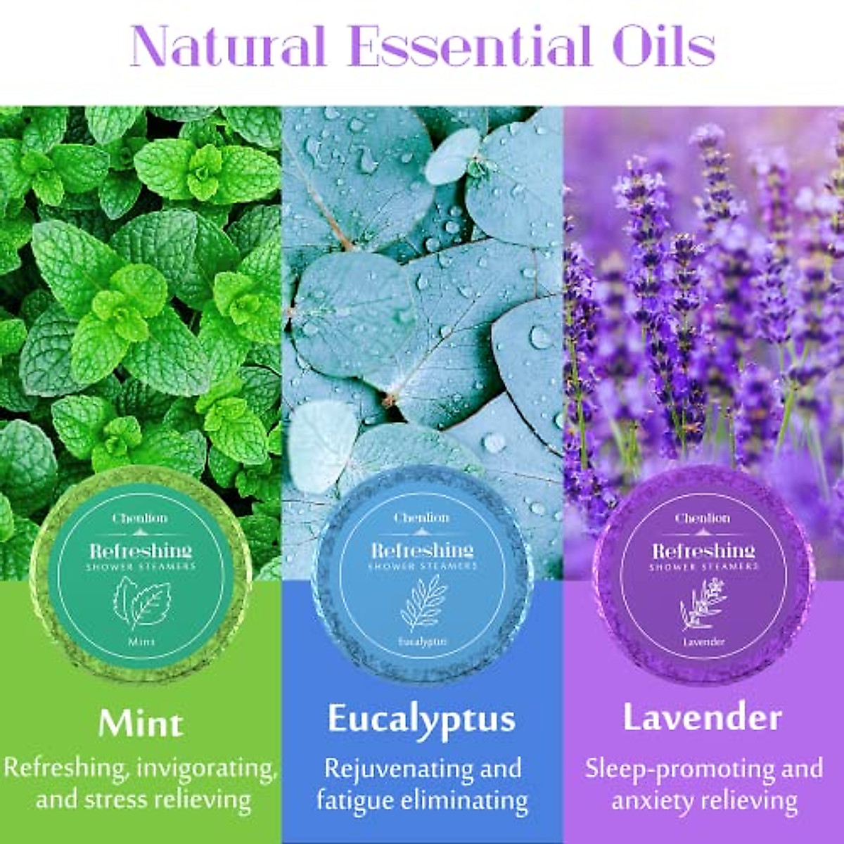 Shower Steamers Aromatherapy 18-Pack Shower Bombs for Women, Eucalyptus Lavender Menthol Essential Oil Shower Steamer, Organic Shower Tablets Valentines Day Birthday Gifts for Women Men