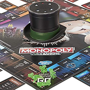 Monopoly Voice Banking Electronic Family Board Game for Ages 8 & Up
