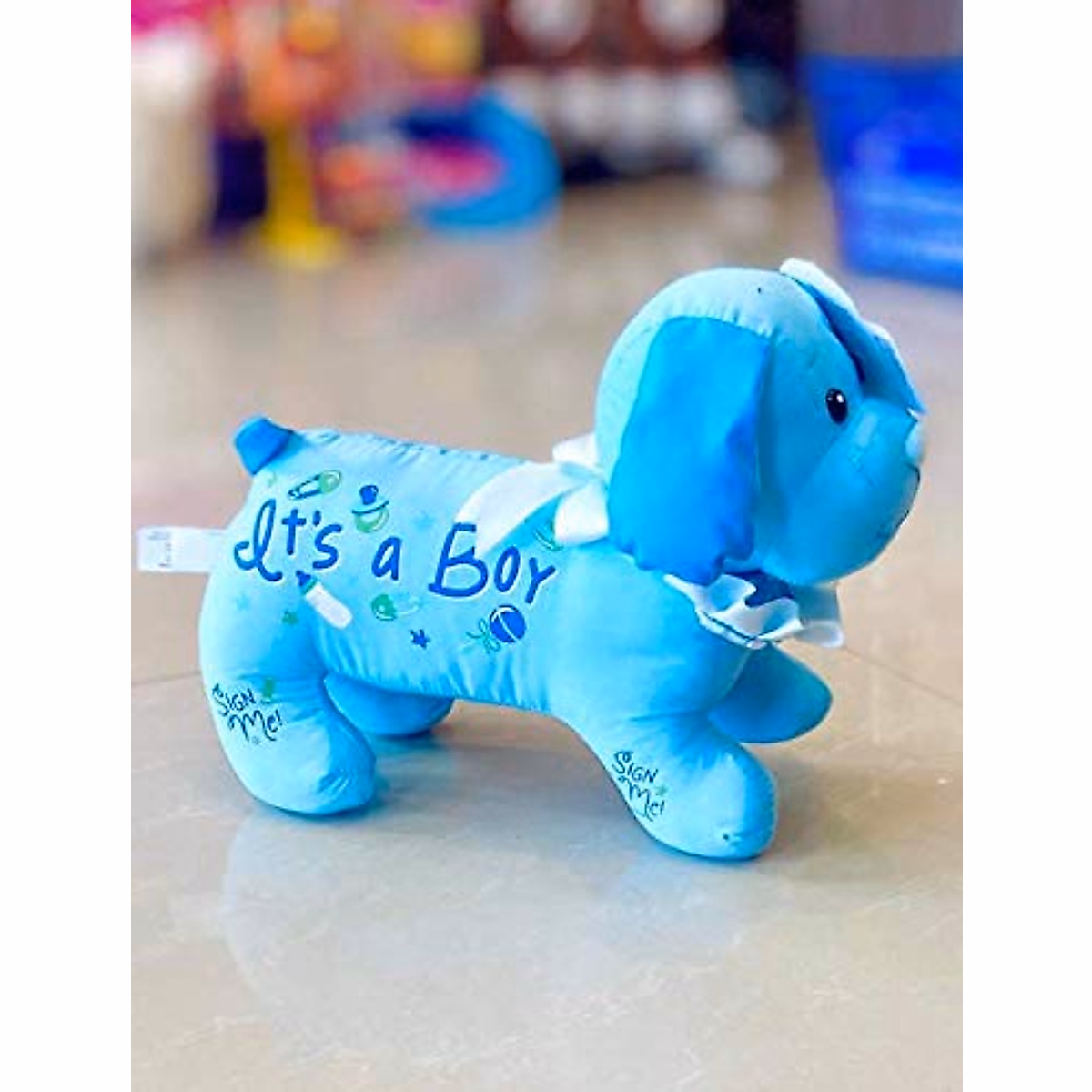 Amscan 21907.44 It's A Boy Autograph Hound, Blue, 9" x 16"