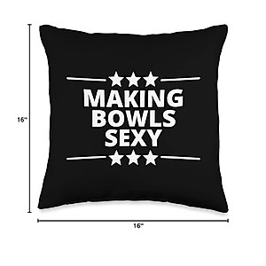 Funny Bowls Making Bowls Sexy Lawn Crown Green Mens Throw Pillow