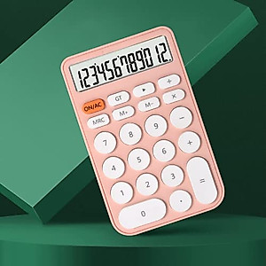 NIOIPXA Calculator Cute Small Mini Advertising Gift Accounting Financial Candy Color Office Student Computer Portable (Green)