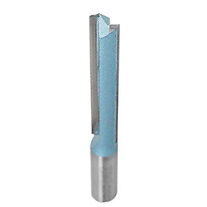 Accusize Industrial Tools Double Flute Extra Long Straight Carbide Tipped Router Bit, 1/2'' Diameter, 3'' Depth, 1/2'' Shank, 4.7'' Oal, 0021-0828