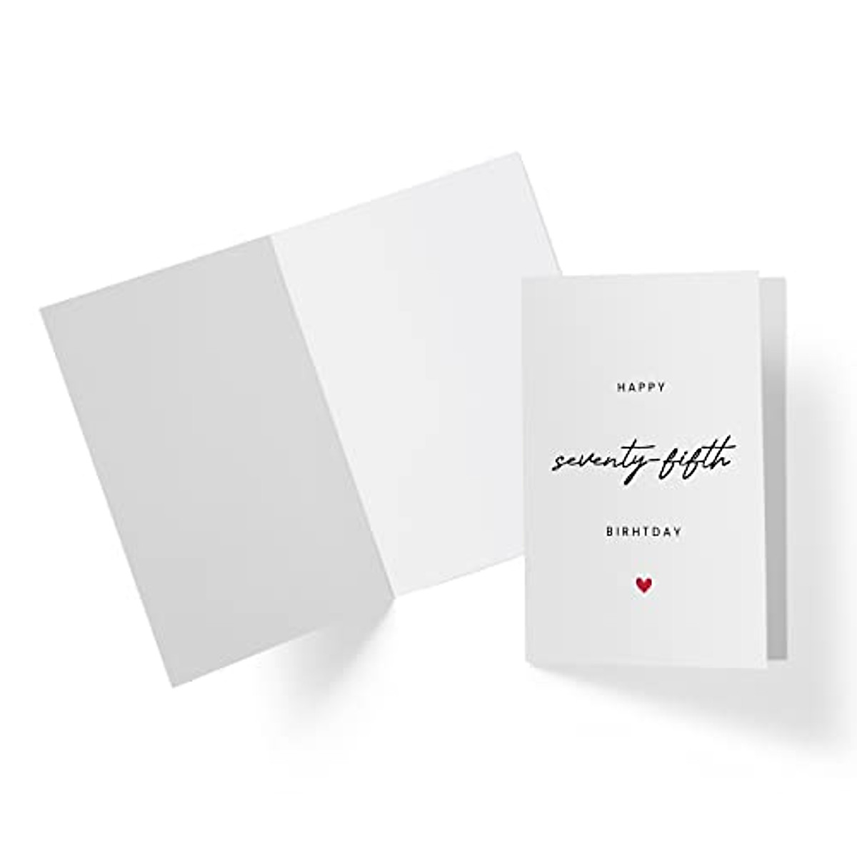 75th Birthday Card for Him Her - 75th Anniversary Card For Dad Mom - 75 Years Old Birthday Card For Brother Sister Friend - Happy 75th Birthday Card for Men Women - Karto - Simple 75th