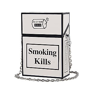 KUANG! Women Case Shape Shoulder Bag Pu Leather Storage Holder Mini Purse Chains Box Clutch Evening HandBags