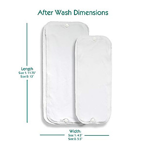 Thirsties Natural Duo All-in-Two Reusable Cloth Diaper Insert, Size One (6-18 lbs)