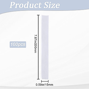 GORGECRAFT 100Pcs Sewing Thread Net Cosmetic Brush Protective Nets Mesh Spool Saver Huggers for Different Sizes of Sewing Quilting Winding Embroidery Machines White 7.68x0.79inch