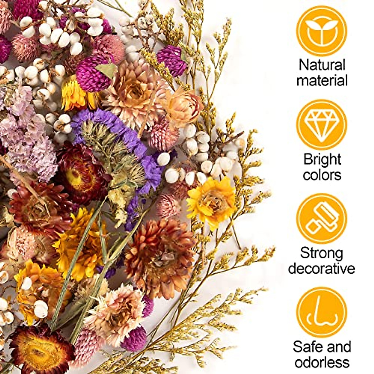 MEWTOGO 10.5Oz Hamster Bedding Decor - Natural Edible Dried Flowers Herb for Habitat Decor of Gerbils Hamsters Degus Mice Reptiles Bunny and Other Small Animals