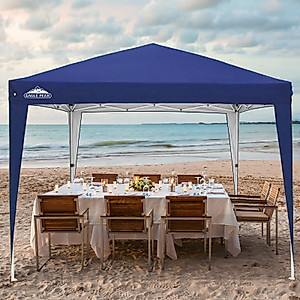 EAGLE PEAK Straight Leg Canopy (10' x 10' Sun Shelter, Dark Blue)