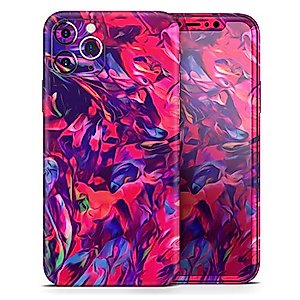 Design Skinz Blurred Abstract Flow V20 - DesignSkinz Protective Vinyl Decal Wrap Skin Cover Compatible with The Apple iPhone 5s/SE (2013-2019) (Full-Body, Screen Trim & Back Glass Skin)