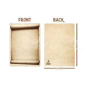 Forged Dice Co Blank Dry Erase Spellbook Card-Deck - Pack of 2 - Standard Card Style Fits Forged Dice Co Spell Card Books - Works Great for Making Custom D&D Spellbook Cards