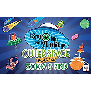 Outer Space Road Trip Zoom & Find - I Spy With My Little Eye Kids Search, Find, and Seek Activity Book, Ages 3-8
