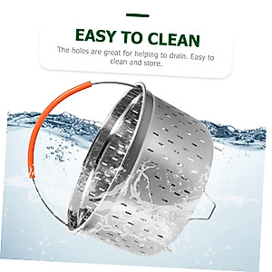 TIDTALEO stainless steel rice steamer sticky rice cooker basket rice cooker steamer basket steam insert basket stainless steel steamer pot steamer insert for pot silicone Metal liner