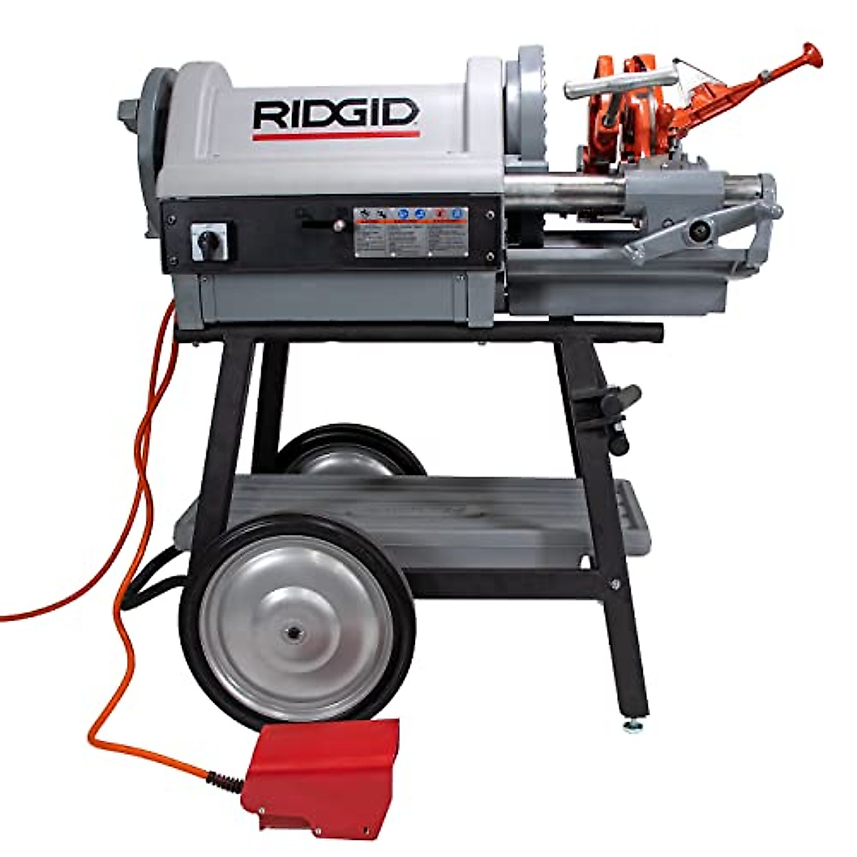 RIDGID® 1224 Pipe Threader 26092 with Dies Die Heads Universal Cart & Oil (Renewed)