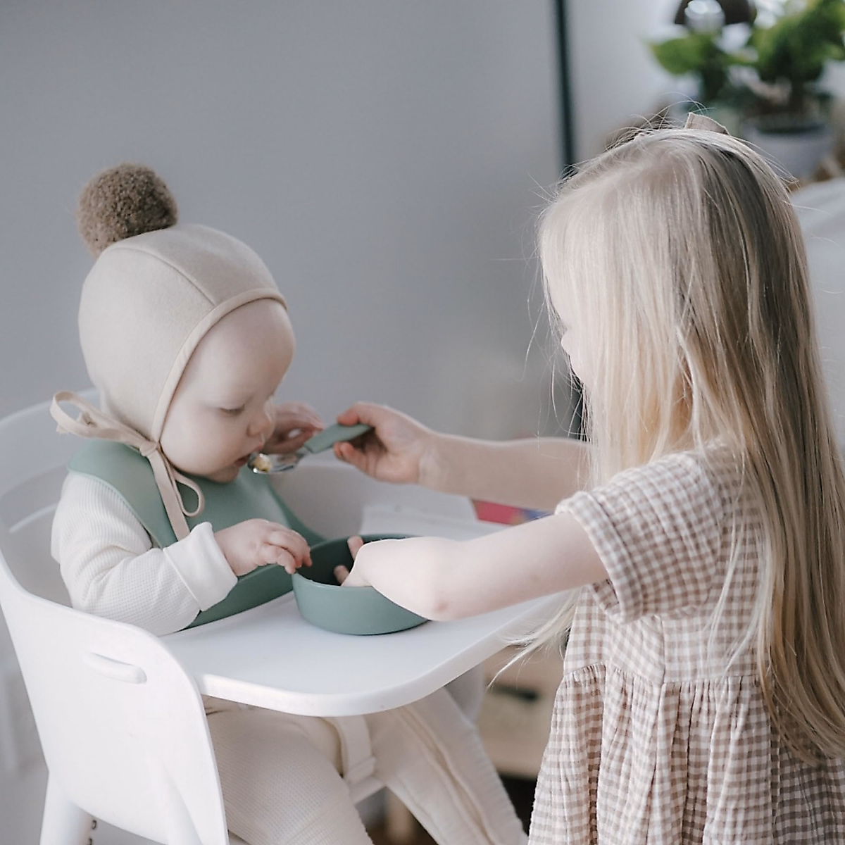 nouka Toddler Cutlery Set | 100% Food-Grade Silicone & Stainless Steel | Comes With A Soft & Comfortable Grip | Safe With Smooth Edge Design | Dishwasher Friendly | Lily Blue
