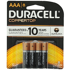 Duracell Coppertop AAA Battery, 8 Count