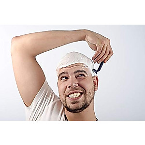 Pacific Shaving Company Premium 6-Blade Razor System and Natural Shaving Cream 3.4 oz Bundle - Ergonomic Weighted Razor Handle and 5 Blades with Safe, Natural Shave Cream (1ea)