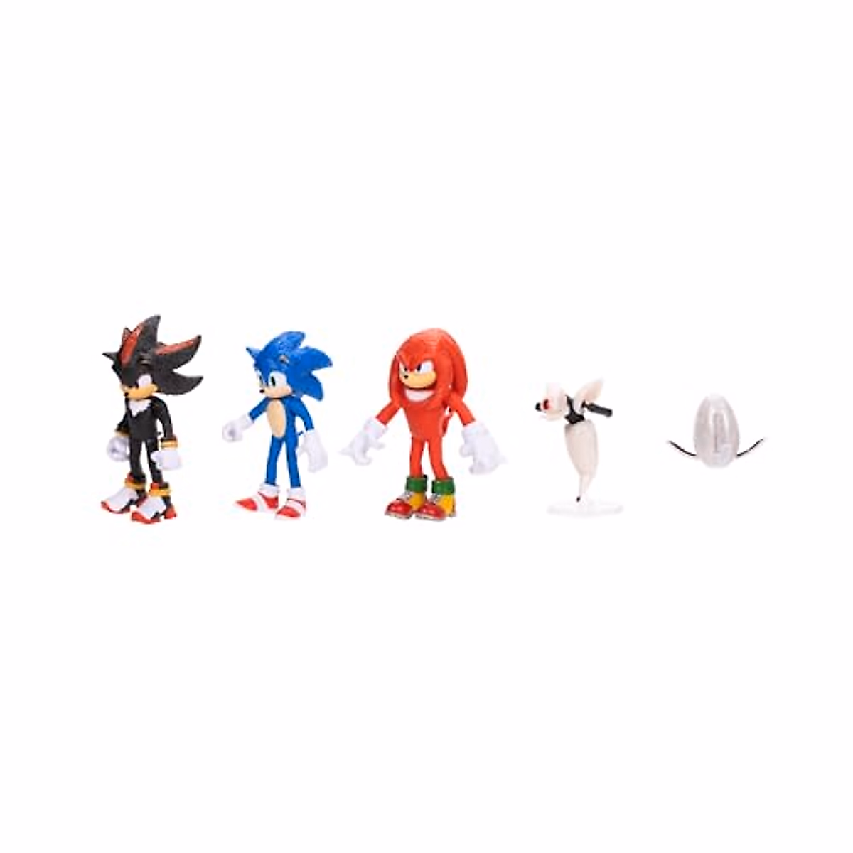 Sonic 3 Movie Action Figures 2.5-Inch Movie Collector Toy Figure Multi-Pack Includes Sonic Knuckles Shadow Buzz Bomber & Drone- Officially Licensed Toys