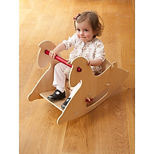 HABA Moover Rocking Horse, Natural Wood