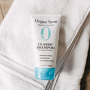 Original Sprout Classic Shampoo for All Hair Types, Sulfate Free and Vegan Shampoo, 4 oz. Bottle