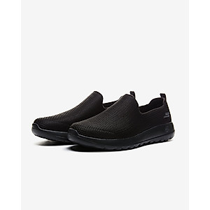 Skechers mens Go Max-athletic Air Mesh Slip on Walking Shoe, Black, 10.5 US, 54600-BBK