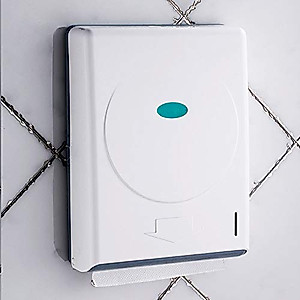 Paper Towel Dispenser Wall Mount, C Fold Paper Towel Dispenser, Multifold Towel Dispenser for Home and Commercial Use, Bathroom Tissue Holder,White by Cq acrylic