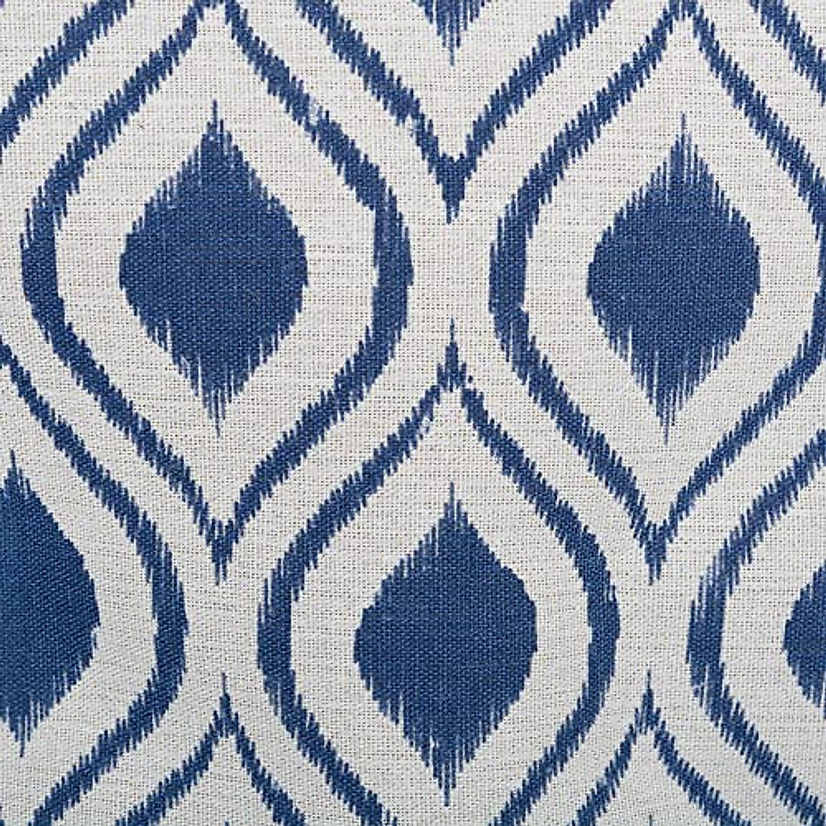 DII Polyester Container with Handles, Ikat Storage Bin, Large Round, French Blue