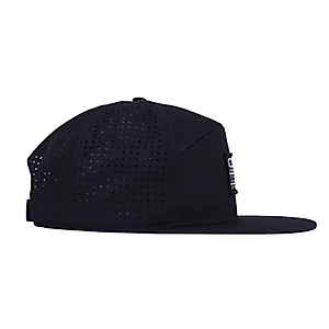 Combat Iron CMBT Pro Performance Hybrid Structured Flatbill Adjustable Baseball Cap (Black)