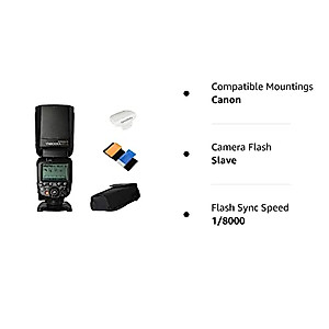 YONGNUO Updated YN600EX-RT II Flash Speedlite for Canon's 600EX-RT/ST-E3-RT Wireless Signal Camera, Master,USB Firmware Upgrade, 1/8000sec Sync Speed