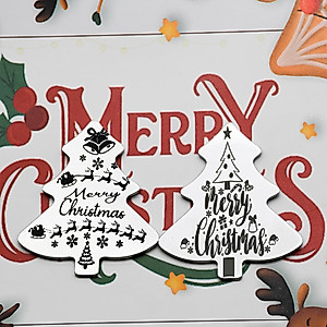 ABBECIAO 2"*2.4" Aluminum Christmas Tree Blanks Ornaments for Metal Stamping and DIY Christmas Crafts Decoration 14ga. Pack of 10