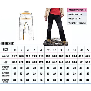 Postropaky Womens Outdoor Snow Ski Pants Waterproof Hiking Insulated Softshell Pants Snowboard Zipper Bottom Leg(Grey2S)