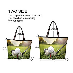 QMXO Sport Ball In Hole Golf Handbags and Purse for Women Tote Bag Large Capacity Top Handle Shopper Shoulder Bag