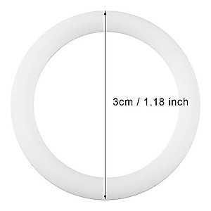 20Pcs Baby Pacifier Chain Clips Adapter Holder Soft Baby Relief Holder Rings Birthday Shower Gift